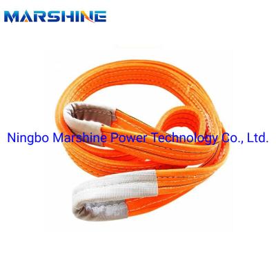 Cina Colore personalizzabile Flat Webbing Sling di sollevamento con catena saldata per il lavoro aereo in vendita