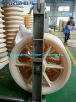 China 10kn Galvanised Five Wheels Conductor Pulleys Stringing Blocks For Power Transmission for sale