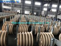 China Rubber Lined Electric Power Cables Rollers For Aluminum Conductor Stringing Blocks for sale