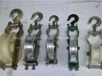 China Transmission Line Construction Cable Hanging Stringing Block Single Sheave for sale