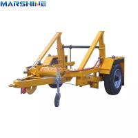 China Self Loading Hydraulic Cable Drum Trailer With Double Reel for sale