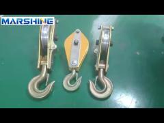 Lightweight Hoisting Tower Erection Tools With Nylon Sheave Tackle