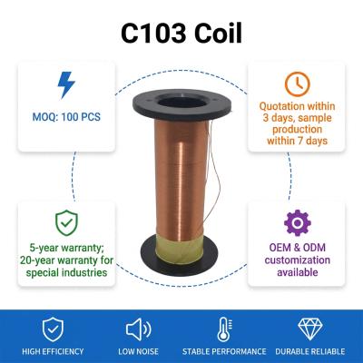 China High Stability Precision Air Coil For Power Electronics And Filters for sale