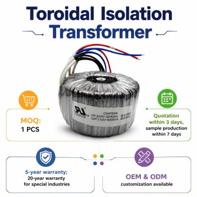 China Isolation Power T180 Toroidal Transformer Step Up Down Voltage Converter For Audio for sale
