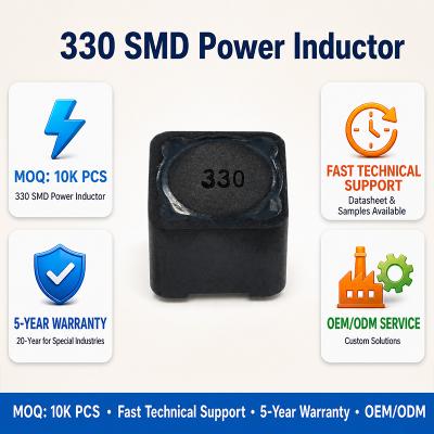 China Stable Shielded 330 SMD Power Inductor for Efficient DC-DC Power Converter for sale