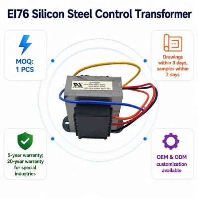 China Compact Low Loss EI76 Silicon Steel Transformer Stable Durable Control Panels for sale