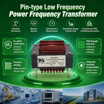China HVAC 24VA PCB Mount Transformer EI60 120V to 24V 60Hz Isolation for sale