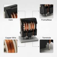 China ET24 High Efficiency Low DCR Differential Mode Choke Vertical PCB Mount Stable for sale