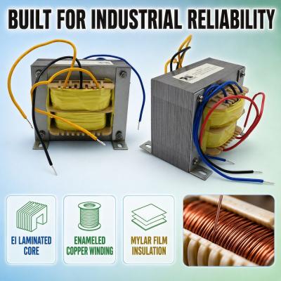 China EI76 EI96 Industrial Control Transformer 50/60Hz AC Step Down Control Power Transformer With Lead Wires for sale