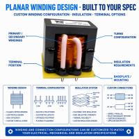 China PQ5040 Planar High Frequency Transformer with High Power Density Design for sale