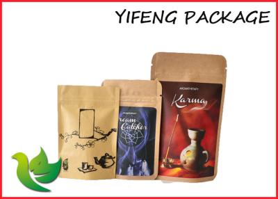 Cina La carta kraft d'imballaggio delle borse del tè del caffè sta sul sacchetto con la cima dello zip in vendita