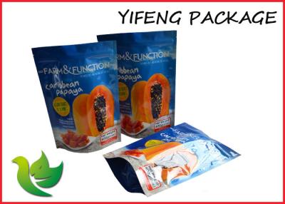 Chine La gravure brillante a imprimé en plastique tiennent des poches flexibles pour des fruits secs à vendre