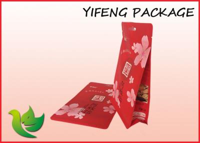 Cina Amichevole riutilizzabile laminato sacchetto rosso del fondo piatto di rotocalcografia in vendita