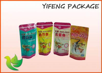 Cina Borse di plastica dell'alimento per animali domestici del rinforzo inferiore con la chiusura lampo superiore di Resalable in vendita