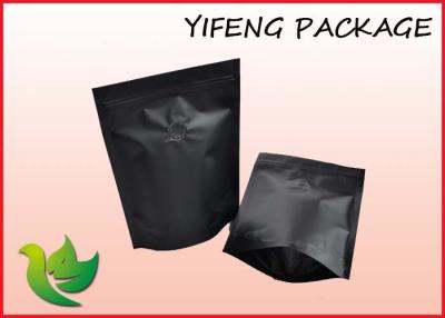 China El negro de Matt plástico se levanta bolsas con la válvula para el empaquetado del café en venta