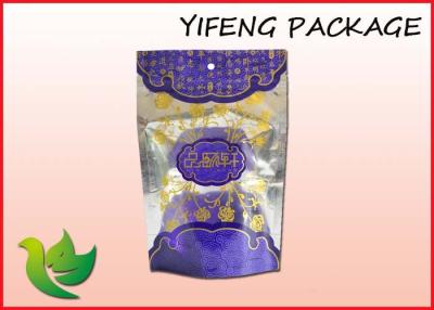 China 3 capas de Doypack VMPET plástico se levantan el bolso de empaquetado de la categoría alimenticia de las bolsas para los bocados en venta