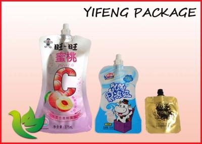 China O bico levanta-se a folha de alumínio do malote com impressão colorida para o suco à venda