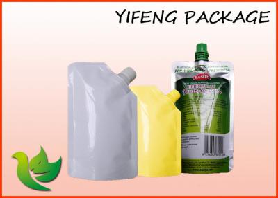 中国 口の食品等級のプラスチック ウォーター バッグが付いているアルミ ホイルの並べられた スタンドアップパウチ の再使用可能な袋 販売のため
