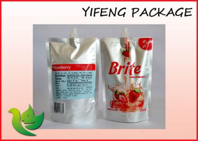 Cina Borsa inferiore del di alluminio del rinforzo con il becco per l'imballaggio liquido del succo in vendita