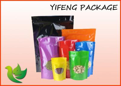 Cina Lo zip laterale della borsa del rinforzo del fondo piatto di plastica sta sul sacchetto che imballa per il dado in vendita