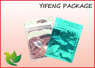 China Mini Aluminum Foil Zipper Pouch Moisture Barrier Garment Packaging Bags for sale