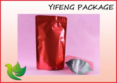 Cina Il rosso che sta sul  di alluminio insacca il sacchetto impermeabile con la cima dello zip in vendita