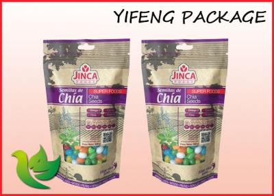 Cina La carta kraft Del commestibile sta sul sacchetto impermeabile con la chiara finestra in vendita