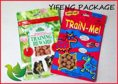 Cina I sacchetti di plastica della serratura dello zip della borsa del cibo per cani stanno sul sacchetto d'imballaggio dell'alimento per animali domestici in vendita