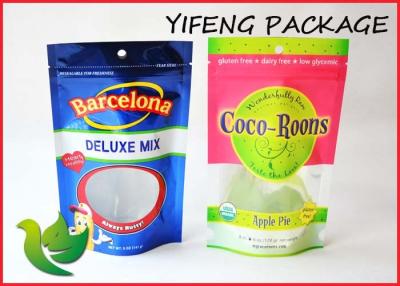 Cina Chiari sacchetti di plastica anteriori della serratura dello zip della finestra con stampa su ordinazione per lo spuntino in vendita