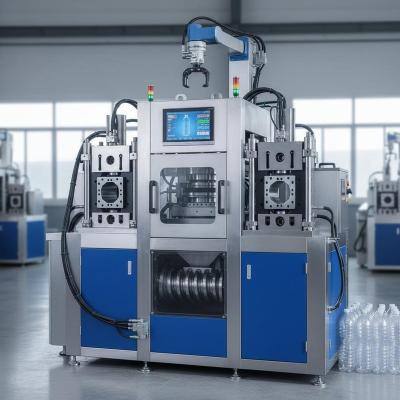 China Automatic Extrusion Blow Molding Machine with 5-30 Seconds Cycle Time, PLC Touch Screen Interface, and 100mm Screw for Efficient Plastic Bottle Production for sale