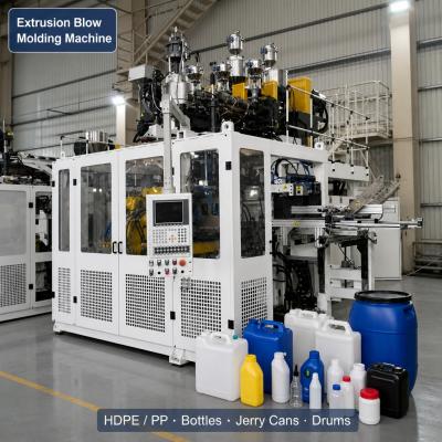 China Jerry Can Blow Molding Machine with 30L Maximum Application Size, bottle blow moulding machine Single/Double Layer Design for sale