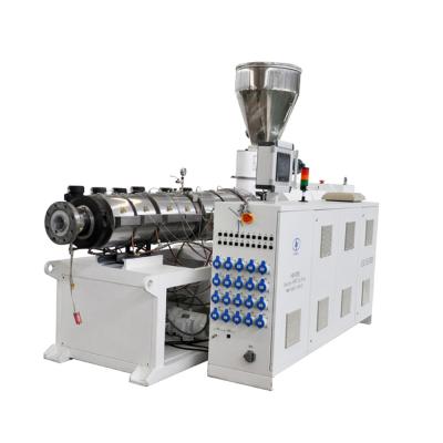 China PVC Conic Twin Screw Double Screw Extruder ZS110/220 With 200kw High Output Longer Life for sale