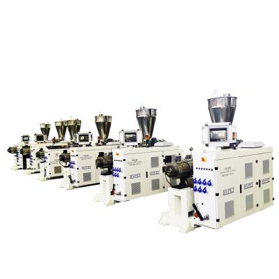 Китай Пластиковый штрангпресс винта PVC конический двойной для трубы/делать профиля продается