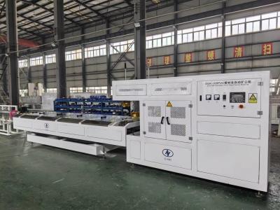 China PVC pipe belling machine with four station / double cavities / single head station for U type and R type for sale