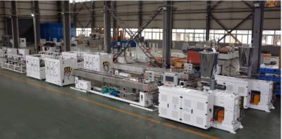 China 1/2’-1''-1-1/2'' PVC Pipe Production Line With HYZS55/120 Conic Twin Screw Extruder for sale