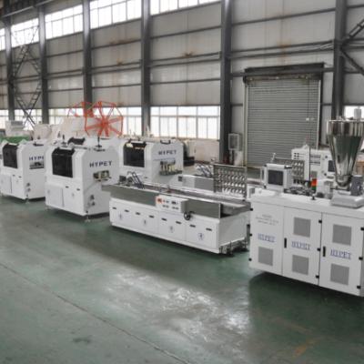 China Shenzhen HYPET Populaire PVC Draadkanaal Kabel Extrusiemachine Met Ponsmachine En Sleufmachine Te koop