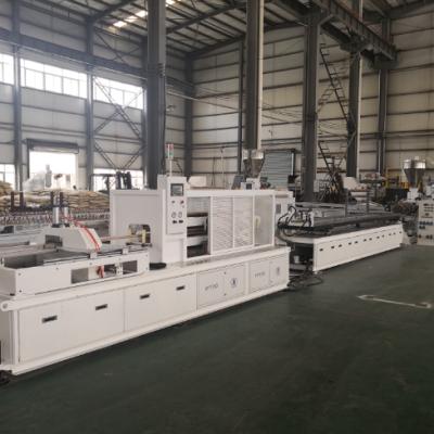 중국 심천 HYPET 원스텝 PE WPC 데크 제조 압출기 라인, WPC 공동 압출 생산 라인 제조업체 판매용