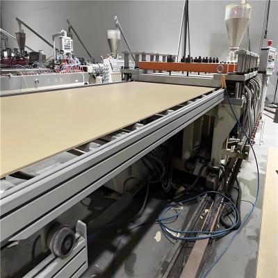 China Shenzhen HYPET 1220mm Width Plastic PVC Foam Board Extrusion Production Line PVC WPC Foam Board Panel Making Machine for sale