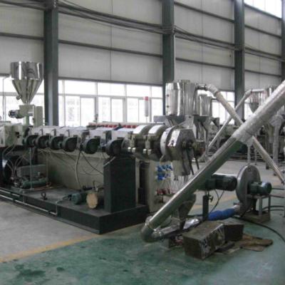 China Shenzhen HYPET PVC Pelletizing Line With Twin Conic Extruder / PVC Granules Making With Conic Twin Screw Extruder Machine for sale