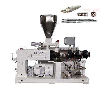 China 100kg/h ZS45/100 15kw Double Twin Screw Extruder High Speed High Efficient  High Output for sale