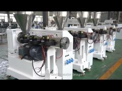 ZS95/188 Extrusora de tubos de PVC de bicos cónicos com software de tela sensível ao toque da Siemens