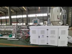 SJ80/38 110-250mm Pipe Extrusion Production Line For Water Supply Pipe Gas PE HDPE Pressure Pipe
