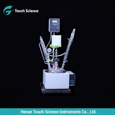 China Reactor 1L Laboratory One Layer Single Glass Reactor Unit for sale