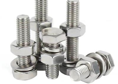 Китай 3/8 1/2 ASTM A193 A194 Шестигранный сверхмощный металлический болт-гайка Шайба B7 B8 GR 8 8M ASME B16.5 продается