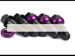 Automobile Hex Metal Wheel Bolt Floating Cone Seat Titanium Alloy Ti-6Al-4V