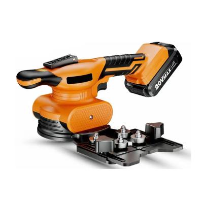 China 20V Cordless Professional Tile Vibrator 130mm Suction Cup Stepless Speed Tile Laying Leveling Machine 2000mAh Battery for sale