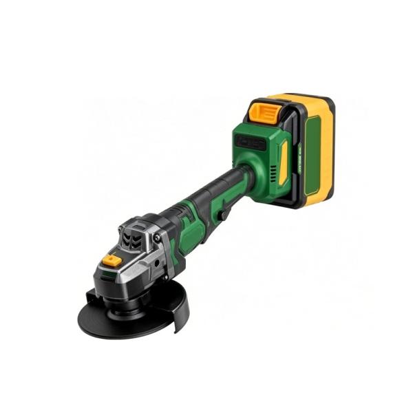 Quality Professional Cordless Brushless Angle Grinder Battery-Powered Lithium-Ion High-Speed Grinding Tool for sale