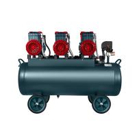 Quality Oil Free Piston Air Pressure Machine 1100W*3 280*700 Tank Silent High Airflow for sale