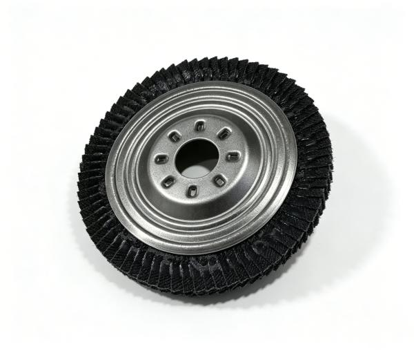 Quality Flexible Abrasive Disk Flap Wheel Model Baiyepian for Metal & Stainless Steel Polishing for sale