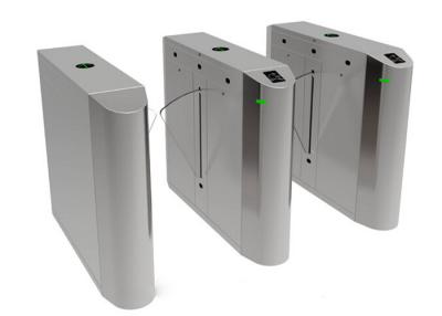 China Metro / Stadium Fingerprint Scanner Stainless Steel Turnstile With Alarm Photocell for sale